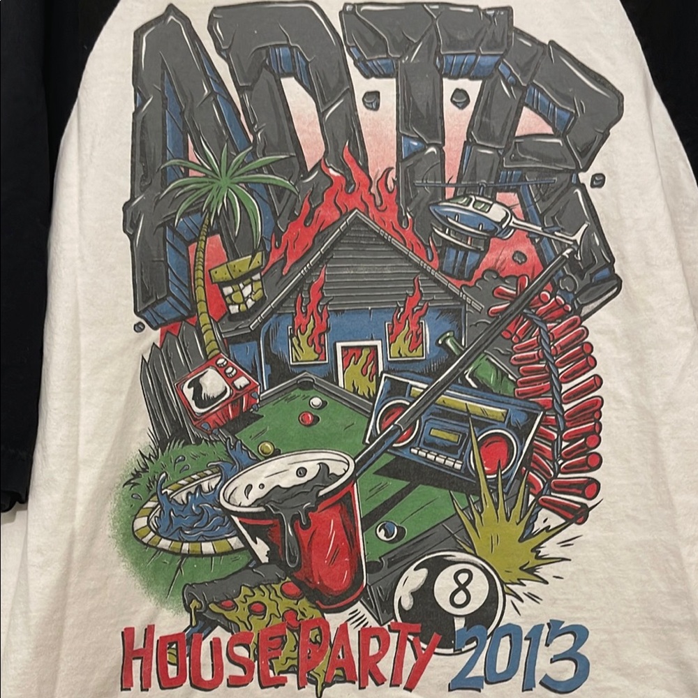 2013 A Day To Remember (Adtr) House Party Tour Raglan… - Gem